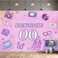 Back to 00's Party Backdrop Pink Early 2000s Y2K Theme Background Retro ...