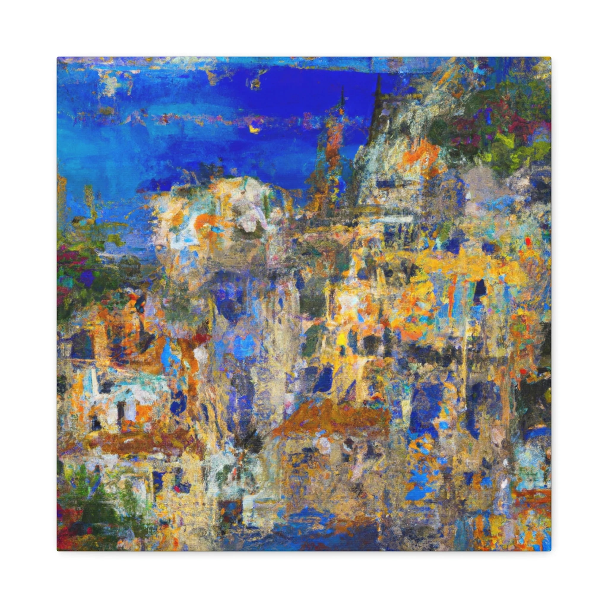 Mediterranean Splendor Ablaze - Canvas - Walmart.com