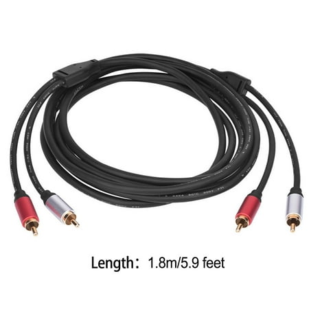 Power Amplifier RCA Male to Male Adapter Cable Connection Double ...