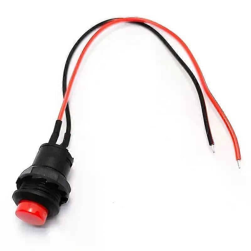 5/20Pcs DS-428 DS-427 12mm Round Button Switch 20cm Wire Self-Locking ...