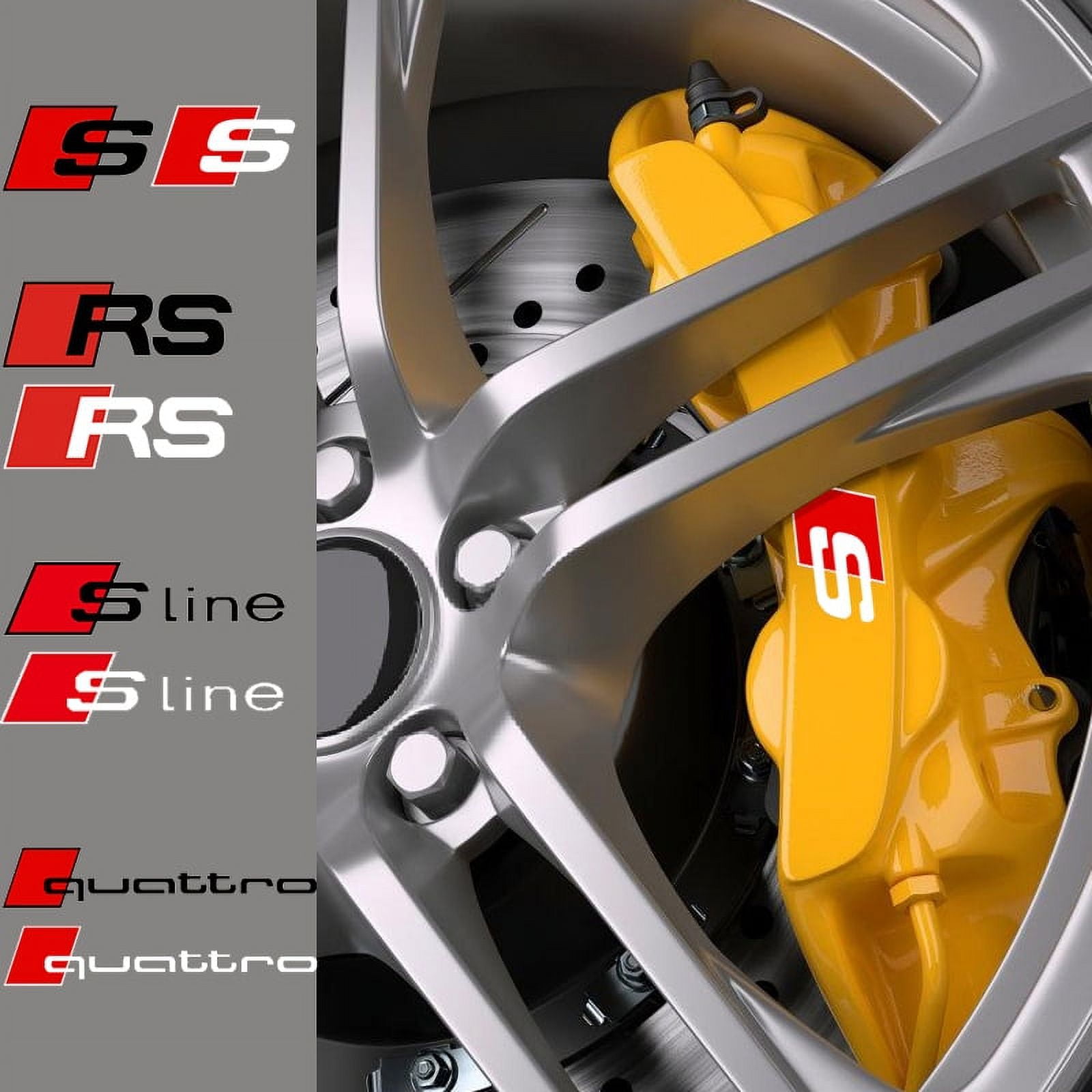 Car Brake Caliper Sticker Heat Resistant Decals Auto Accessories for ...