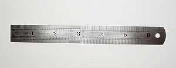 6 Inch Metal Ruler - in Inches And Centimeters - Walmart.com