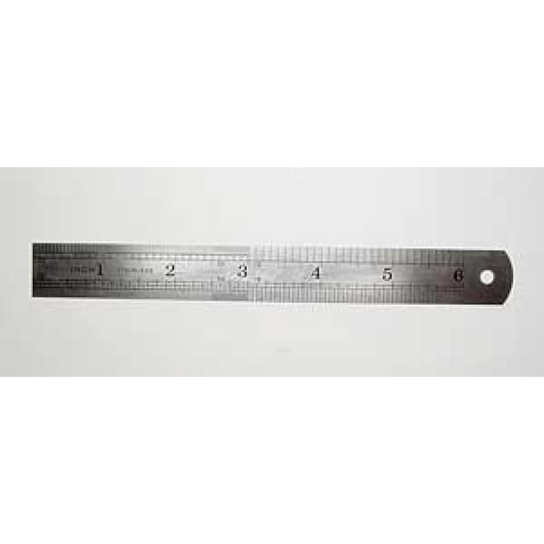 6 Inch Metal Ruler - in Inches And Centimeters - Walmart.com