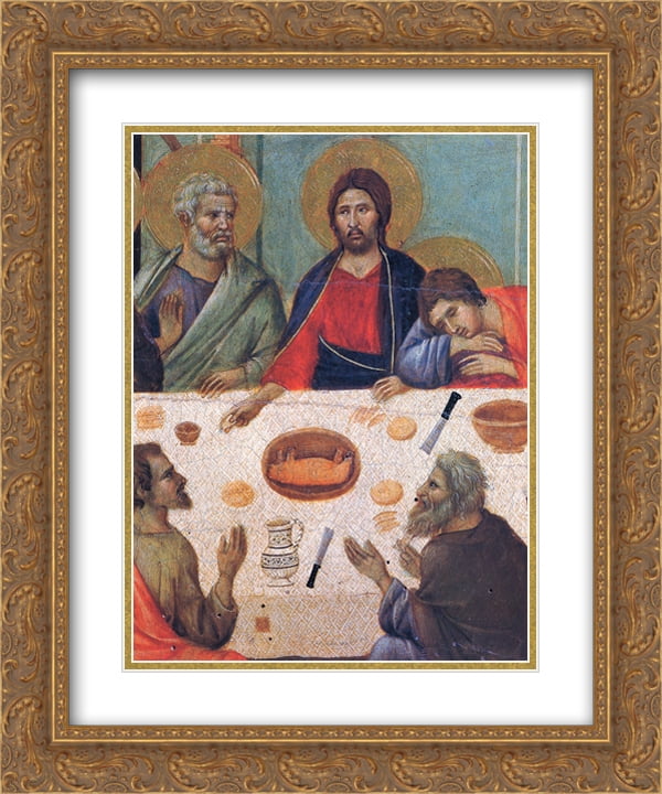 Duccio 2x Matted 20x24 Gold Ornate Framed Art Print 'The Last Supper ...