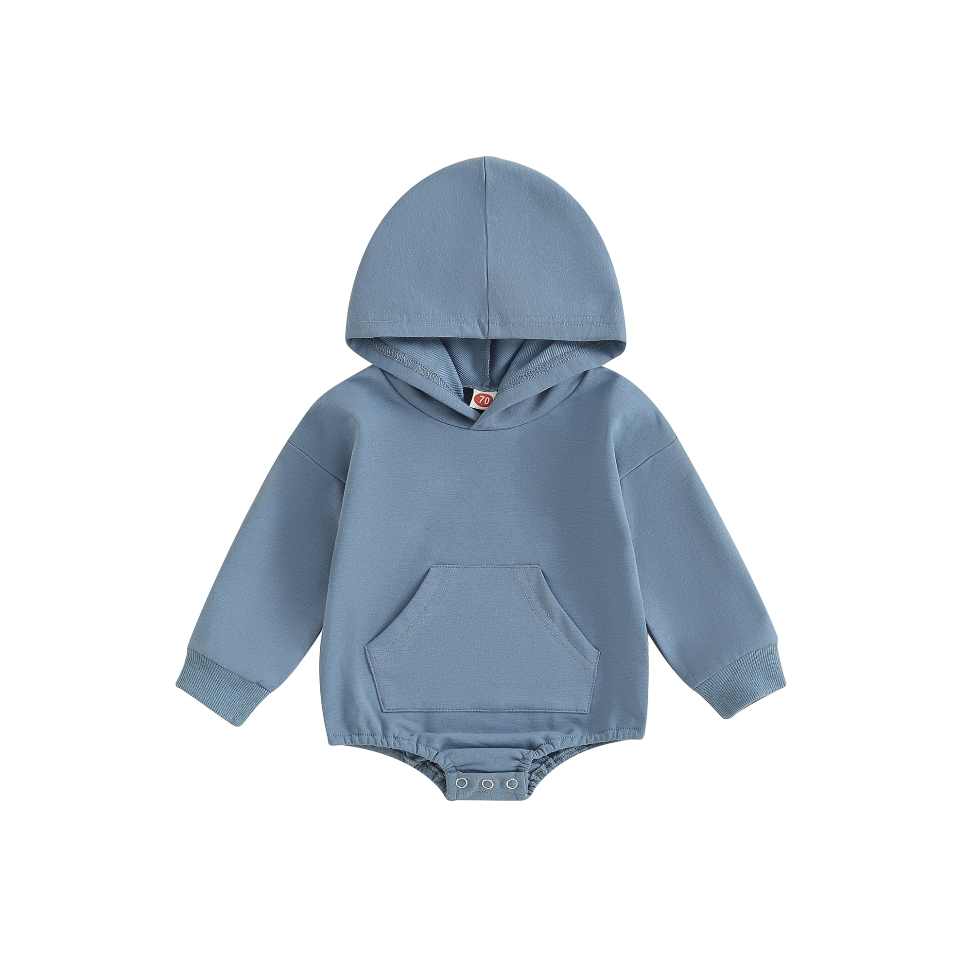 Click here for Gupgi Newborn Baby Solid Hooded Jumpsuit Infant Bo... prices