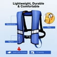 WARMOUNTS Automatic Inflatable Life Jacket with 2 Reflectors & Whistle ...