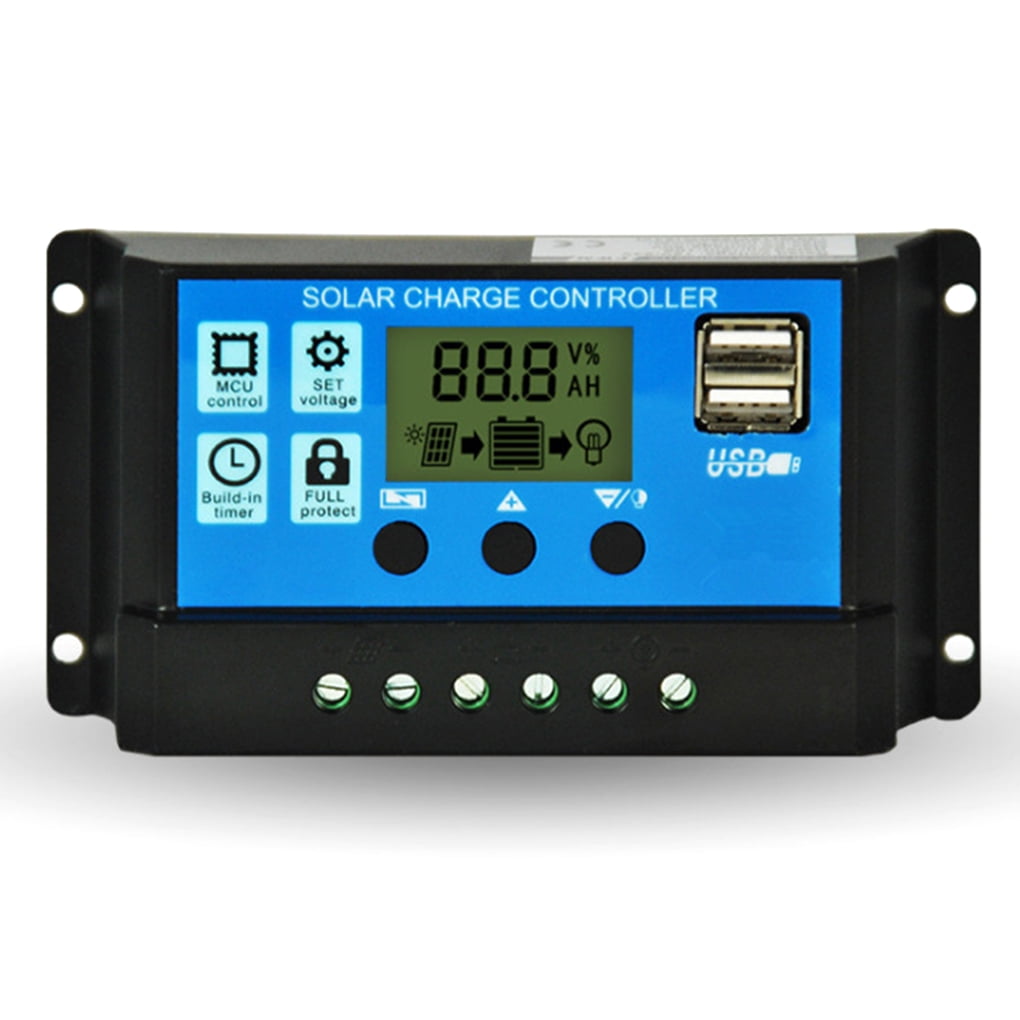 Seitruly Controlador solar Instalación práctica Puerto USB dual Panel ...
