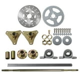 LABLT Drift Trike Go Kart Rear Live Axle Kit Sprocket & Hub Axle 740mm ...