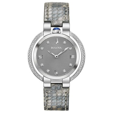 Bulova Women's Rubaiyat Two-Tone Rose Gold Diamond Case Watch - Walmart.com