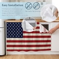 American Flag Cabinet Curtains 35"W x 35"L,Dustproof Sink Skirt Curtain ...