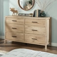 Sauder Furniture Pacific View 6-Drawer Rustic Bedroom Dresser, Prime ...