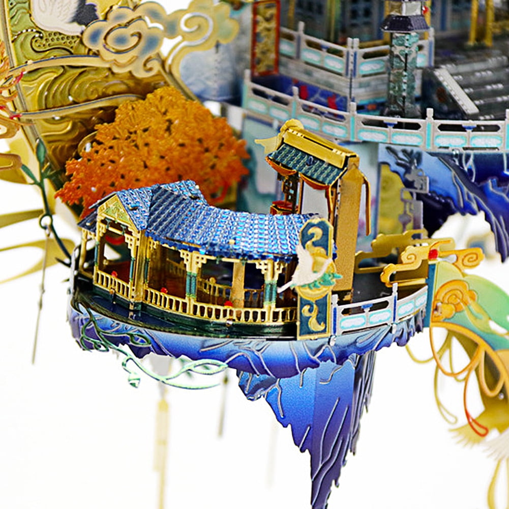 Buy XinYux 3D Metal Puzzle Moon Palace model kits DIY Laser Cut ...
