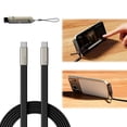 240W USB-C to USB-C Cable with Invisible Stand, 90 Degree Right Angle ...