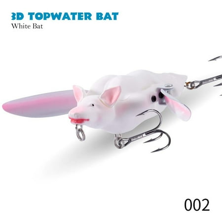 LW331 Bionic 3D Bat Fishing Lure Floating Water 95mm 28g Crankbait 3 ...