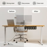 pamo Cable Management Under Desk for Easy mounting Under-Table I Set of ...