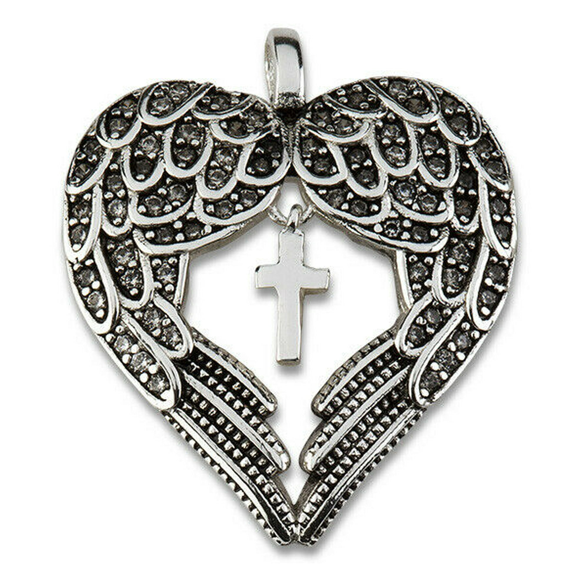 Cross With Wings And Heart