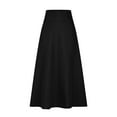 Women's High Waisted Maxi Skirt Tie Waist A-Line Long Skirt Casual ...