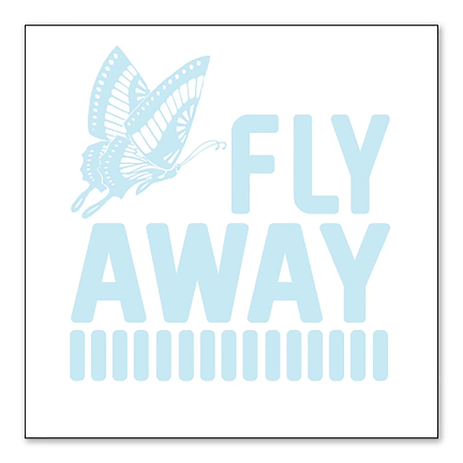 DistinctInk Custom Bumper Sticker - 3" x 3" Decorative Decal - White ...