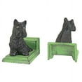 Design Toscano Sitting Scotty Dog Cast Iron Sculptural Bookend Pair ...