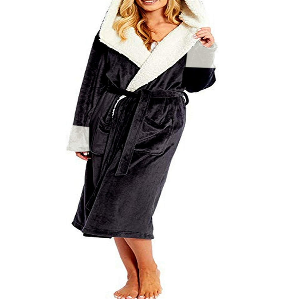 Click here for Pointerteck Women Bathrobe Flannel Warm Long Robe... prices