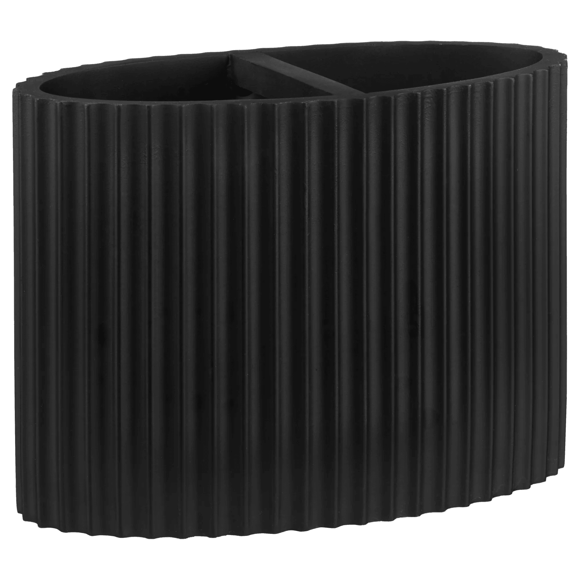 Click here for Bouclair Black Ribbed Toothbrush Holder 3 X 3.9 In... prices