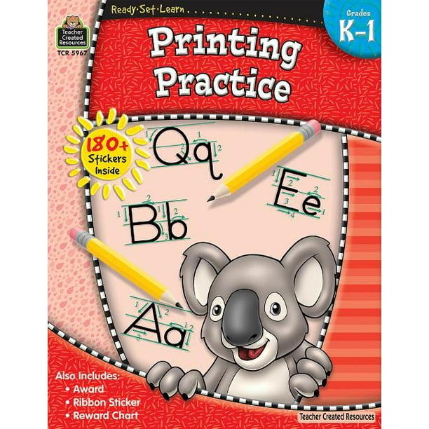 Ready-Set-Learn: Ready-Set-Learn: Printing Practice Grd K-1 (Paperback ...
