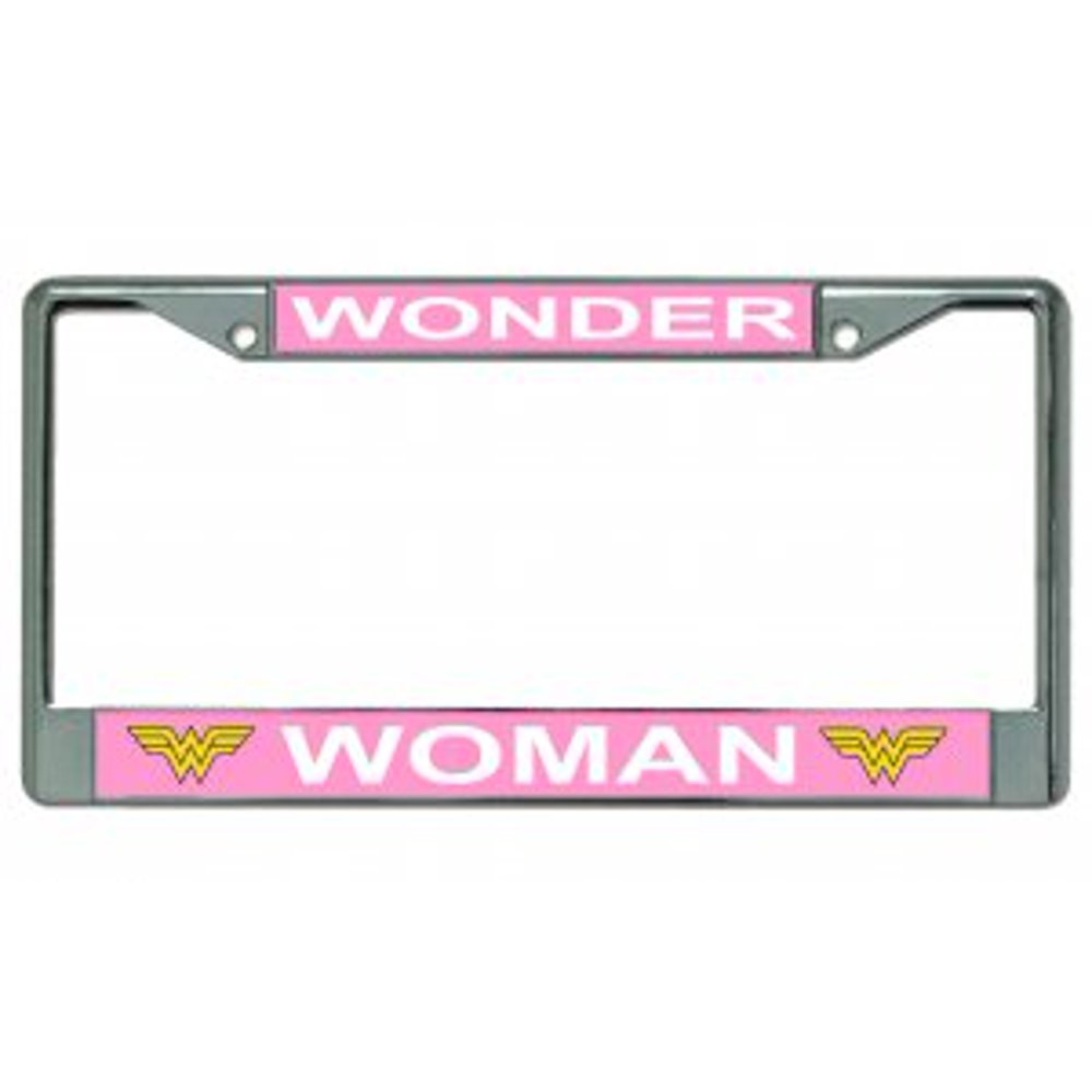 Wonder Woman Chrome Photo License Plate Frame - Walmart.com - Walmart.com