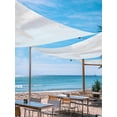 Abstract Decorative Sun Shade Sail 12'X16' Blue Gray Paint Mottled Art ...