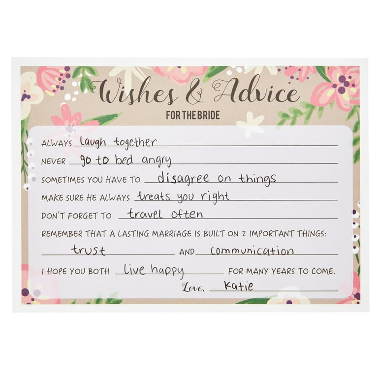 Wedding advice cards 60 photos - Astyledwedding.com