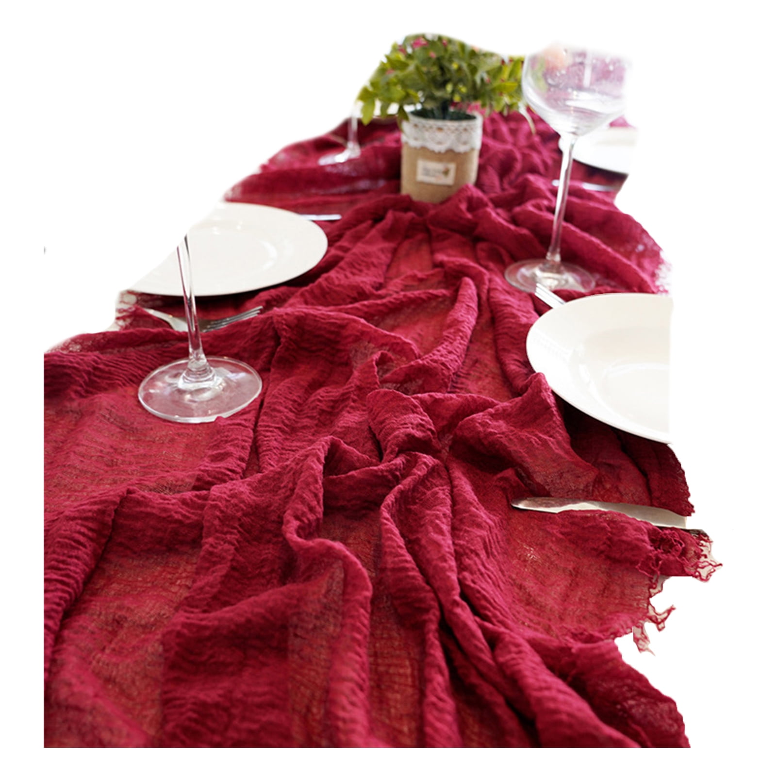 DISHAN Exquisite Table Runner - Soft Texture - Reusable - Elegant ...