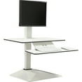 Lorell, LLR99549, Sit-to-Stand Electric Desk Riser, 1 Each, White ...