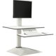 Lorell, LLR99549, Sit-to-Stand Electric Desk Riser, 1 Each, White ...