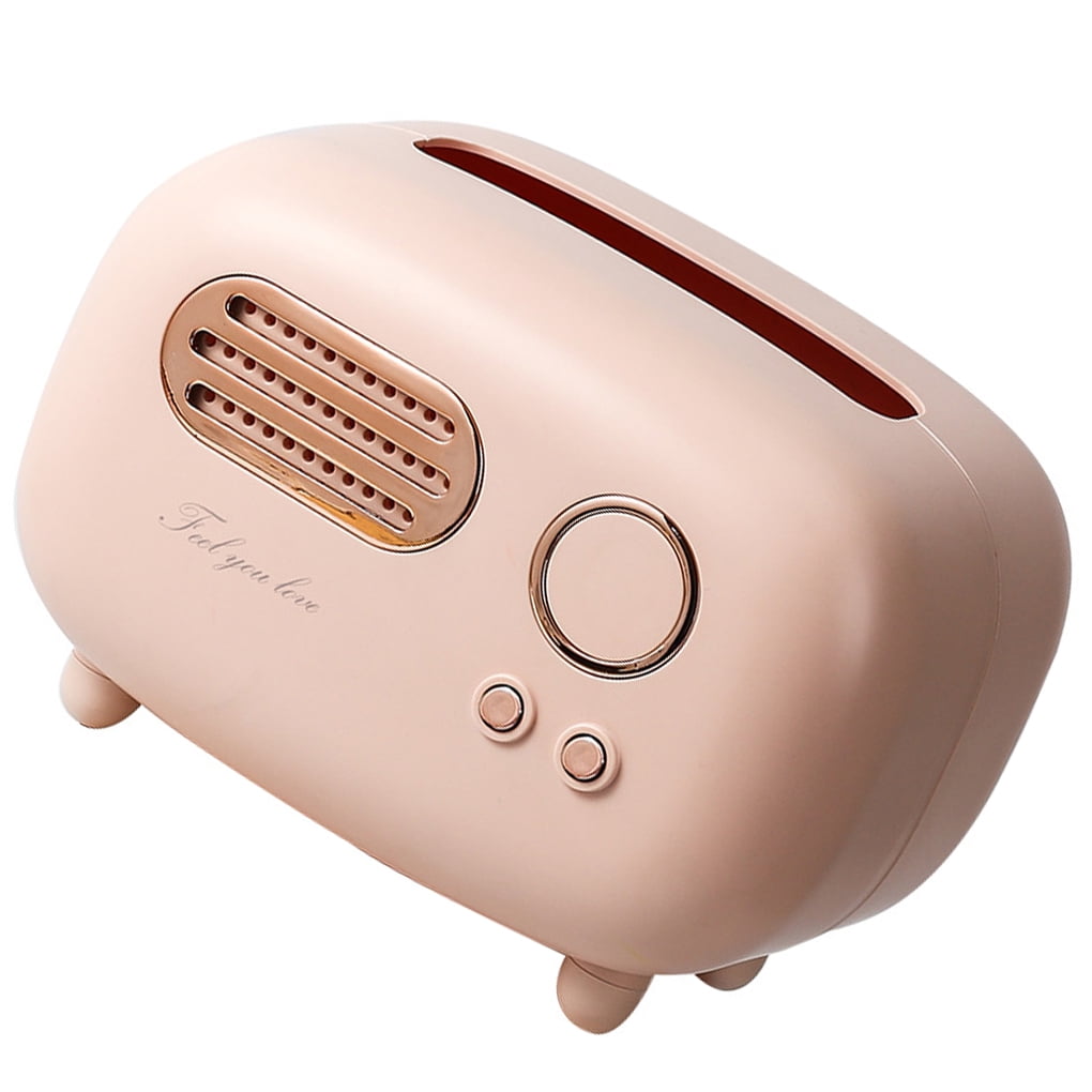 Retro Radio Model Tissue Box Desktop Paper Holder Vintage Storage ...
