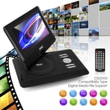 PYLE PDV101BK - 10’’ Portable CD/DVD Player, HD Widescreen Display ...