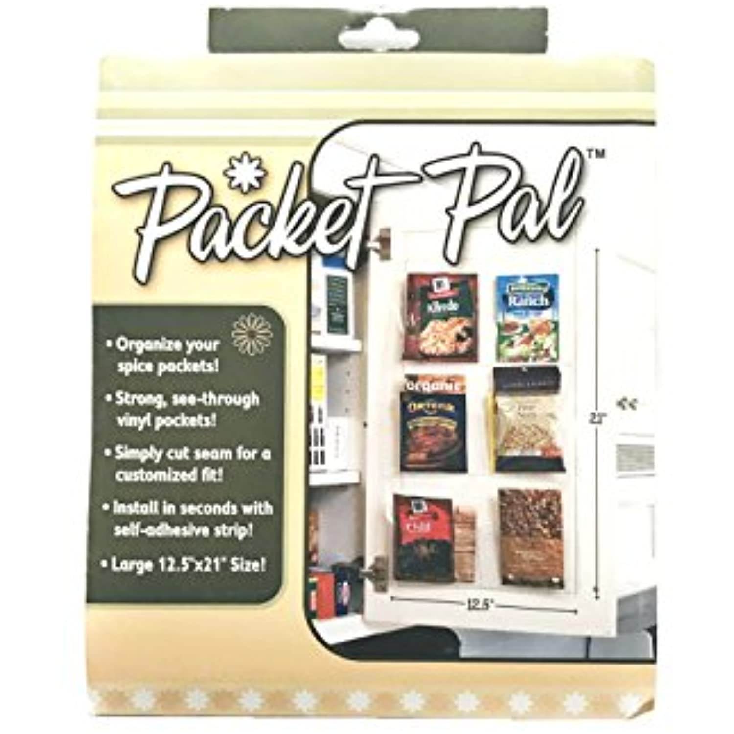 My Packet Pal Spice & Seasoning Packet Holder Organizer For Kitchen ...