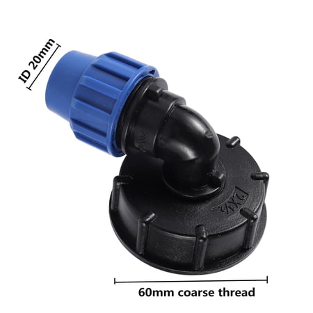 Ibc Water Tank Pipe Joints Garden Water Connectors For Tank Elbow ...