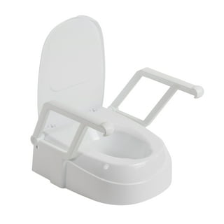 Vaunn Medical Elevated Raised Toilet Seat & Commode Booster Seat Riser ...