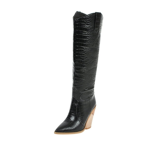 Wood Heel Boots