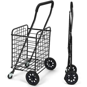 Drive Medical Winnie Wagon All Purpose Shopping Utility Cart, Red ...
