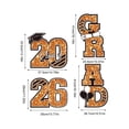 Class of 2026 Graduation Yard Sign Set Silver Glitter Decor 4 Piece ...