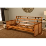 Kodiak Furniture Westport Full-size Wood Futon Set in Honey with Cocoa ...