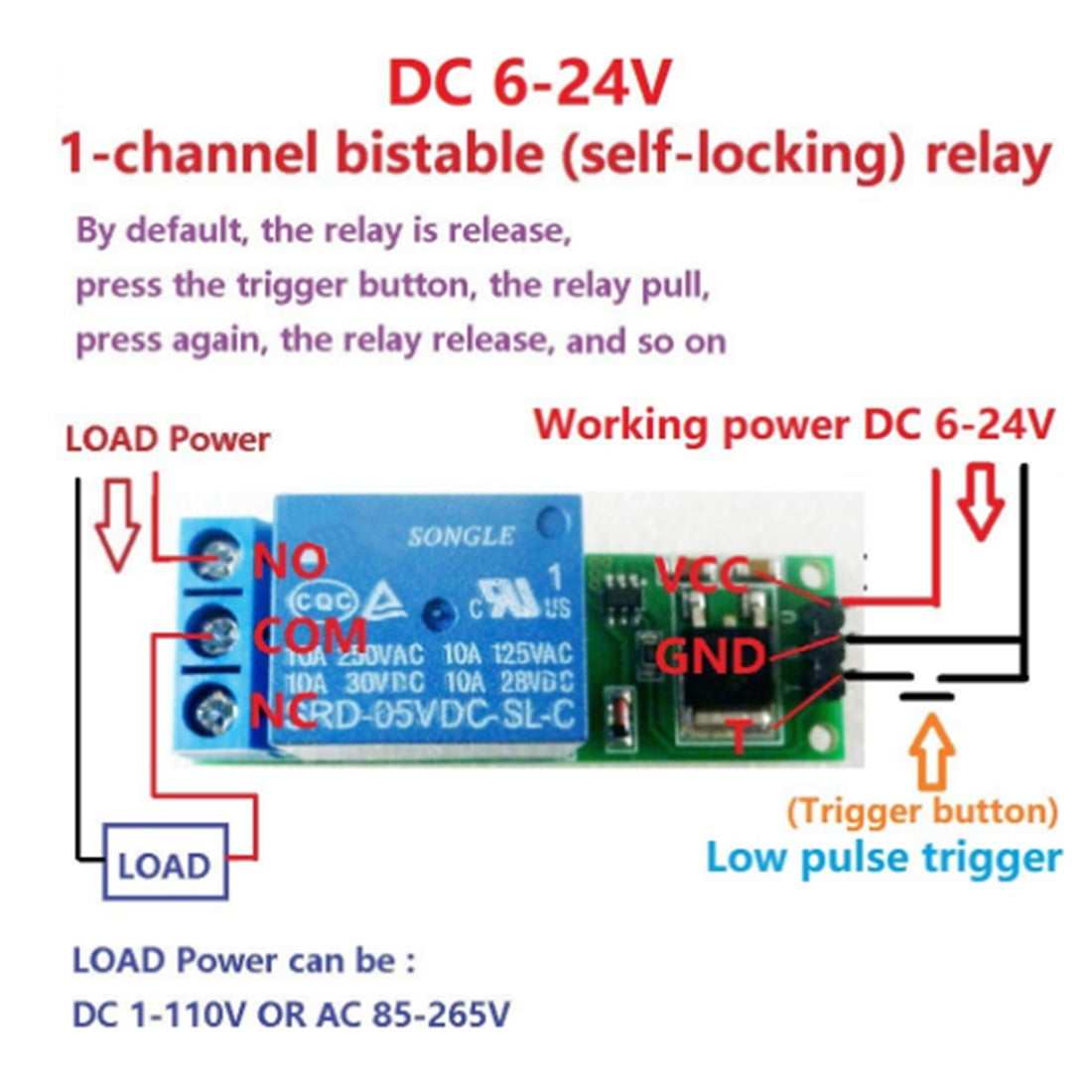 Click here for Unbranded 5pcs 6-24v Flip-Flop Latch Relay Bistabl... prices