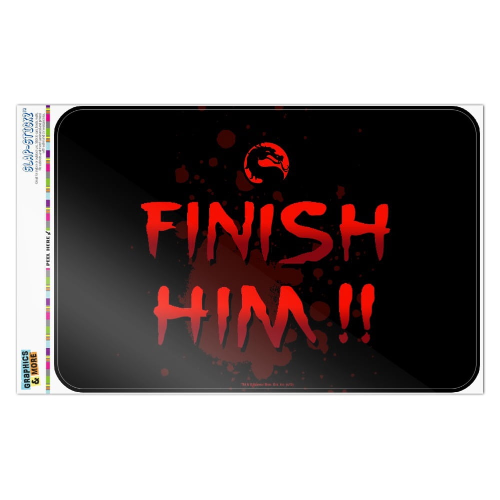 Mortal Kombat Klassic Finish Him Home Business Office Sign - Walmart.com