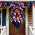 4th of July Theme Decorations - 19.7" Independence Day Wreath,Patriotic ...