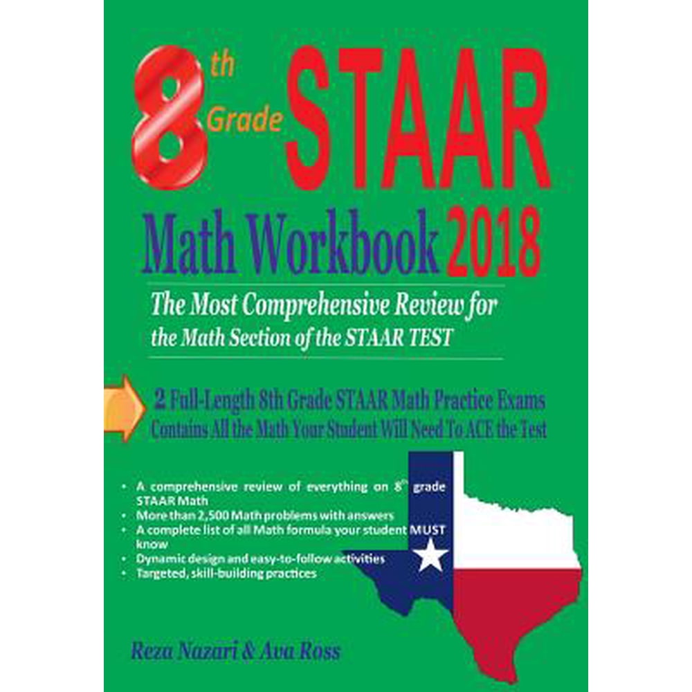 8th Grade STAAR Math Workbook 2018 The Most Comprehensive Review For 8th-grade-staar-math-workbook-2018-the-most-comprehensive-review-for