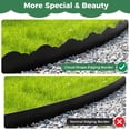 Garden Border Edging 2.8 In x 120 FT Black Landscape Use - Walmart.com