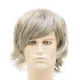 Onedor 12 Inch Short Straight Men Hair Wig Colored Cosplay Wig Heat Friendly Party Costume ...