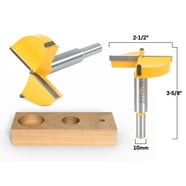 1-1/2 Inch Forstner Bit, BASYNOL Forstner Drill Bit for Wood by Round ...