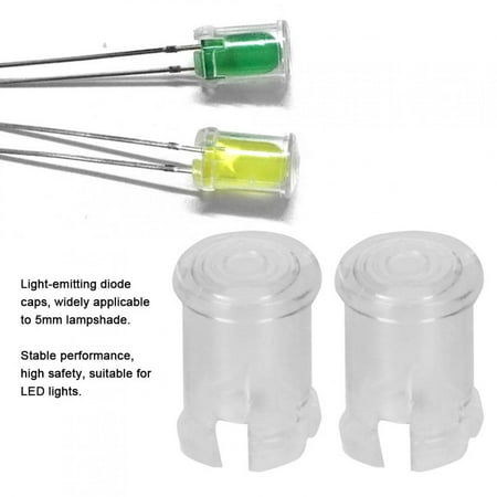 FLAMEEN Light Guide Caps,LED Caps,100Pcs Nylon LED Light-Emitting Diode ...