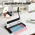 Coil Spiral Binding Machine, Manual Book Maker 34-Holes Binding 120 ...